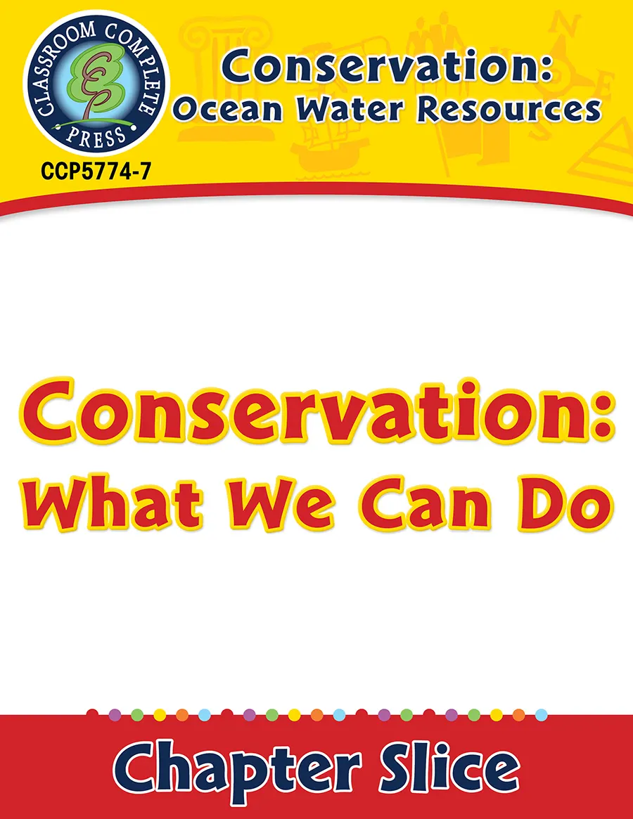 Conservation: Ocean Water Resources: Conservation: What We Can Do Gr. 5 ...