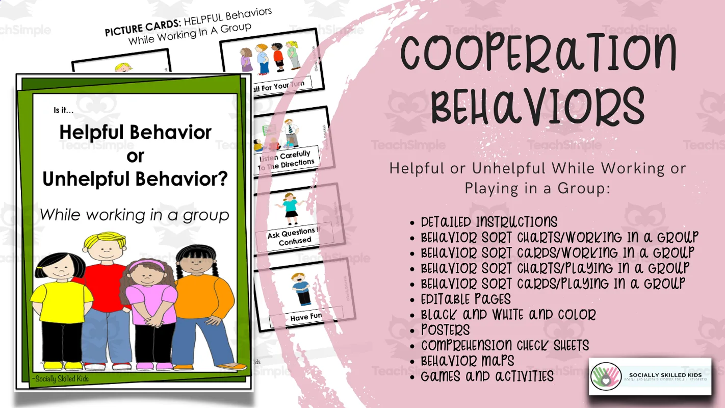 COOPERATION BEHAVIOR, Working and Playing in a Group, Differentiated ...