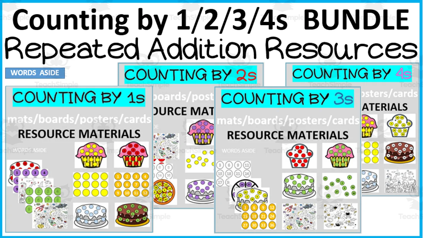 Counting by 1 / 2 / 3 / 4 BUNDLE by Teach Simple