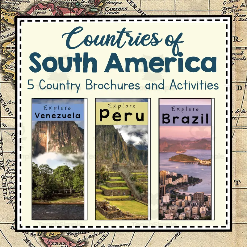 Countries of South America | Continent of South America Unit Study ...