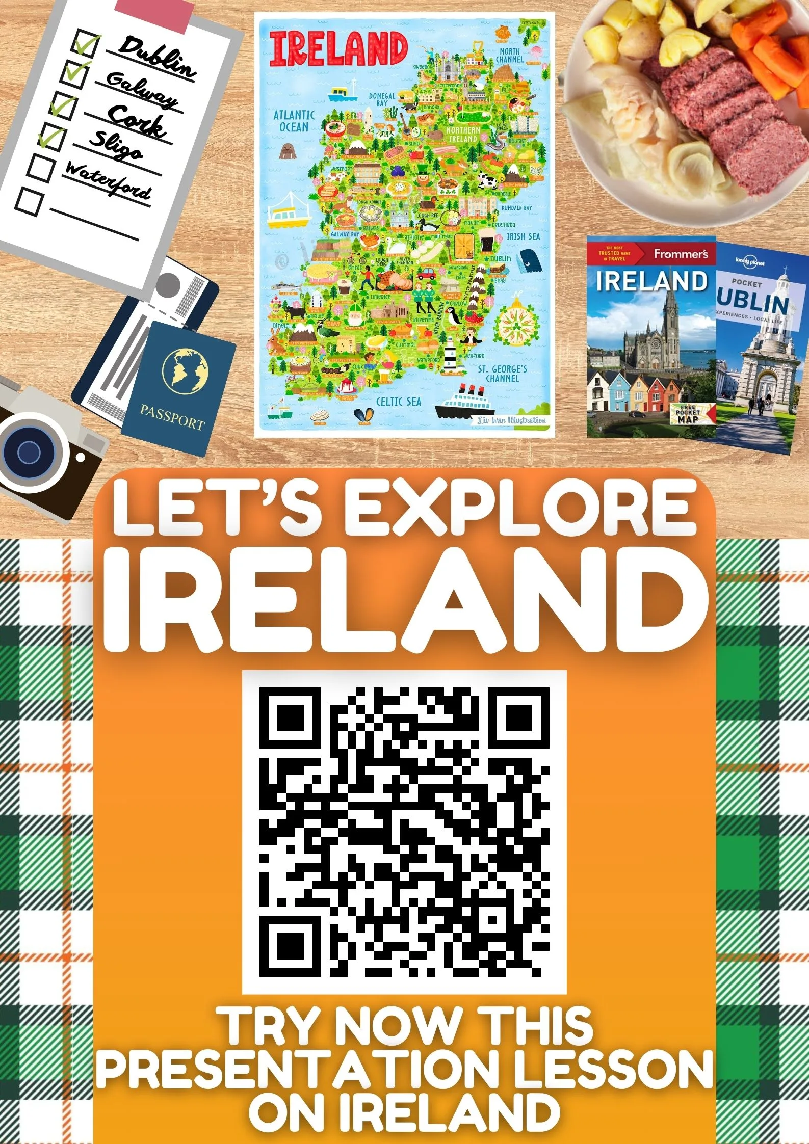 Country Study on Ireland - Geography Presentation by Teach Simple