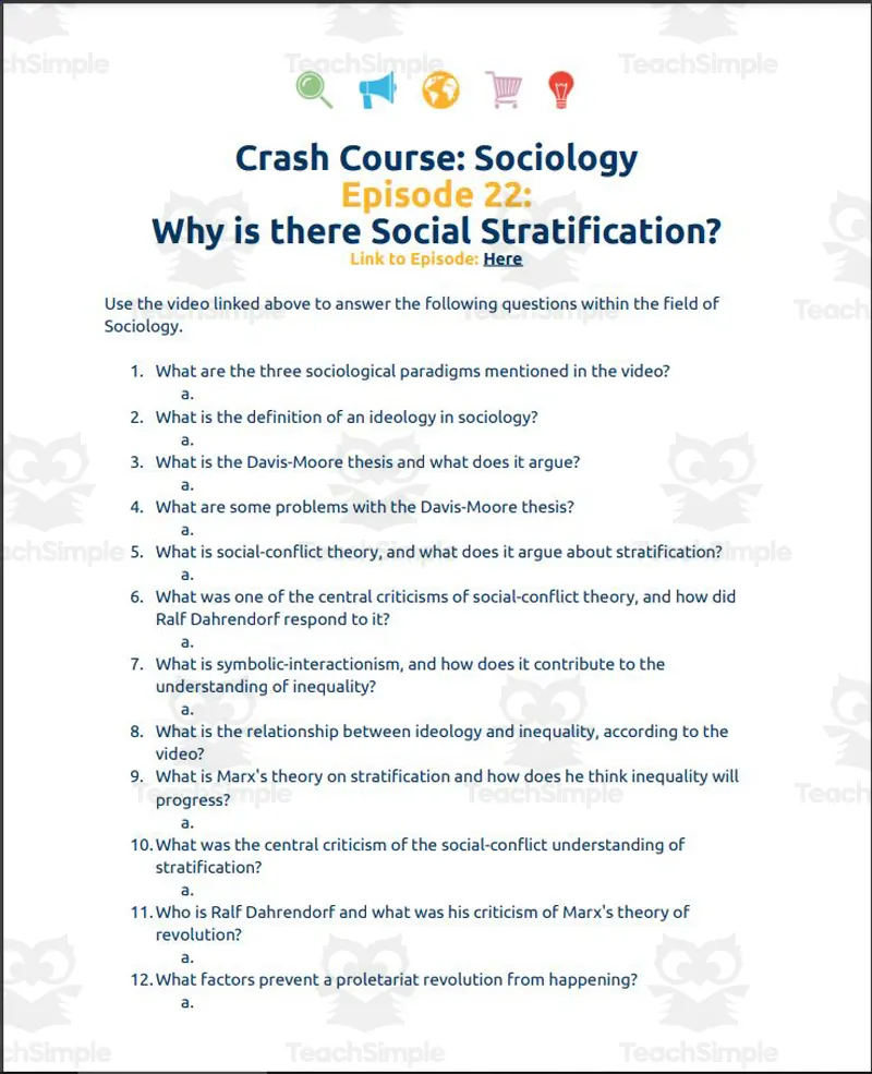 Crash Course Sociology #22: Why is there Social Stratification ...