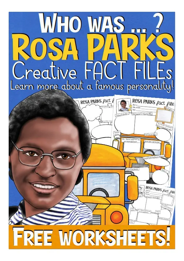 Creative Fact File Worksheets: Who is Rosa Parks? by Teach Simple