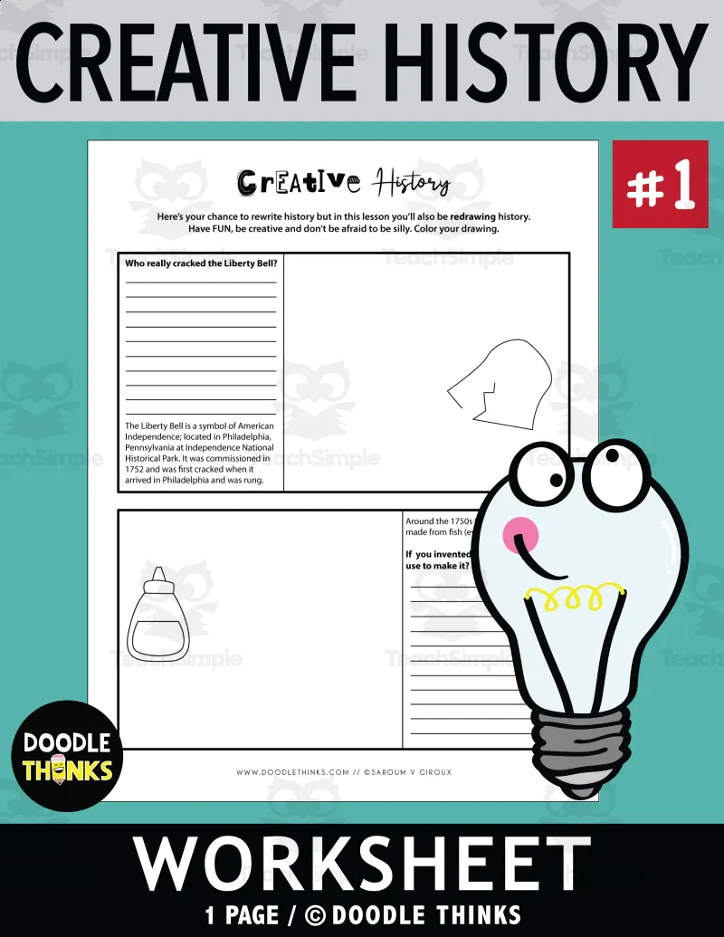 Creative History Drawing and Writing Activity Page by Teach Simple