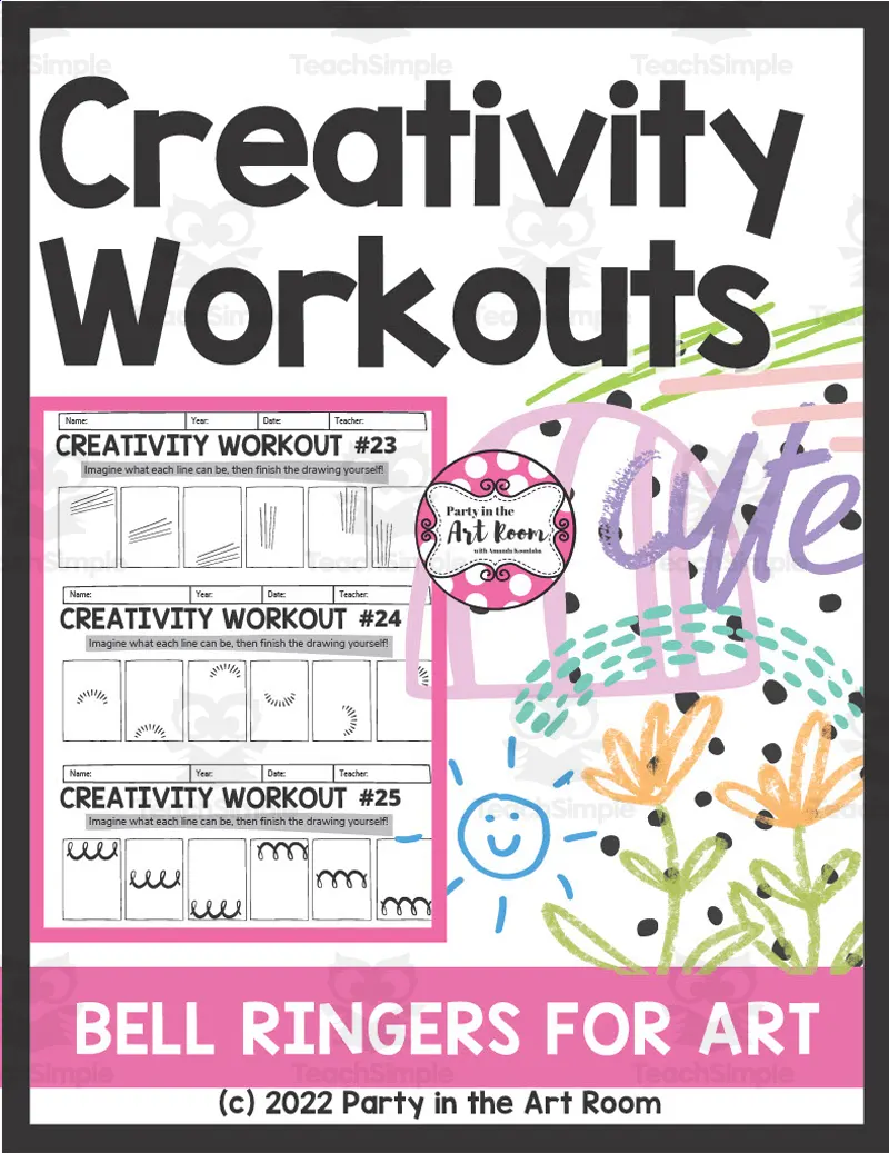 Creativity Workouts | Bell Ringers for Art by Teach Simple