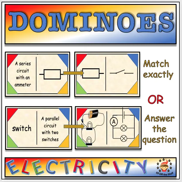 Current Electricity - Circuit and Symbols Dominoes for Middle School ...