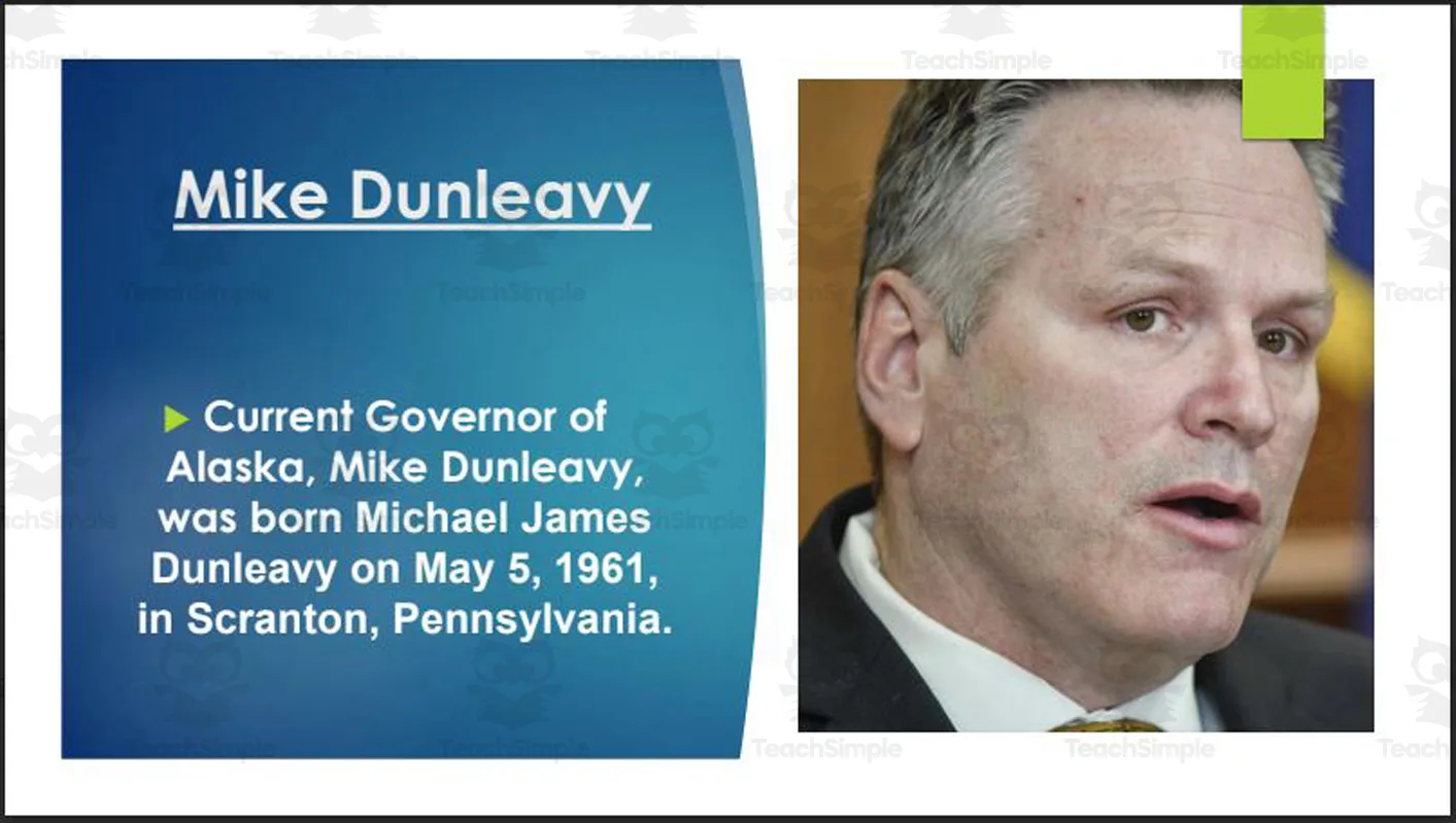 Current Governors from the West Region (BIO PPT Bundle) by Teach Simple