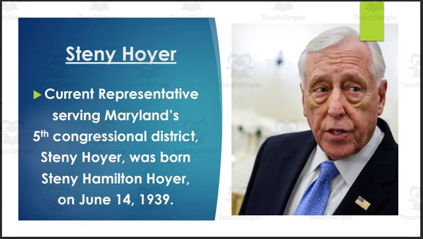 Current Maryland Governor, U.S. Senators & Representatives (BIO PPT ...