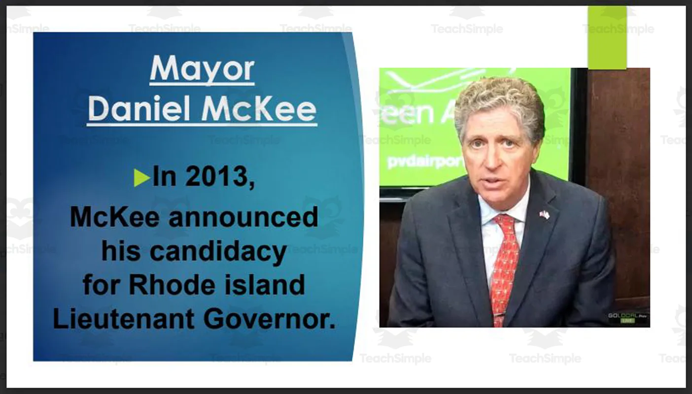 Current Rhode Island Governor, U.S. Senators & U.S. Reps (BIO PPT ...