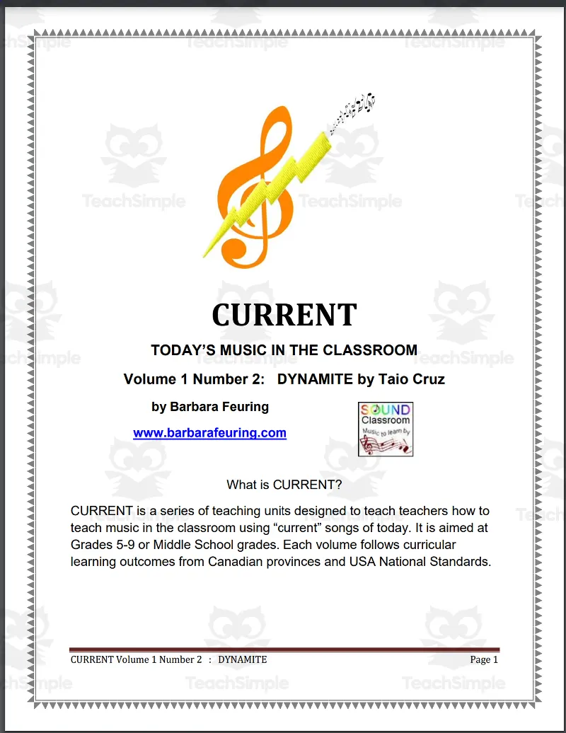 CURRENT: Today's Music in the Classroom V1 N2 by Teach Simple