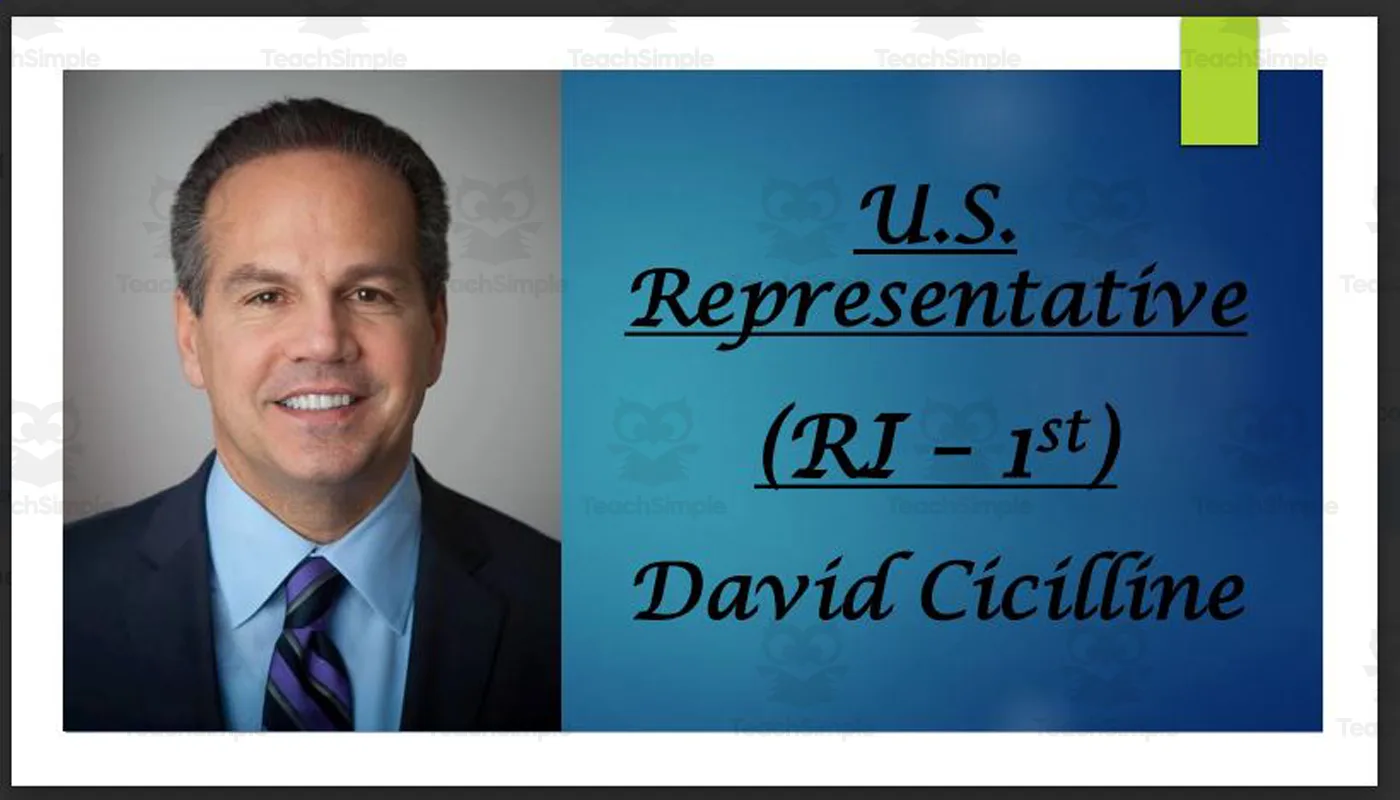 Current U.S. Representatives from Rhode Island (BIO PPT Bundle) by ...