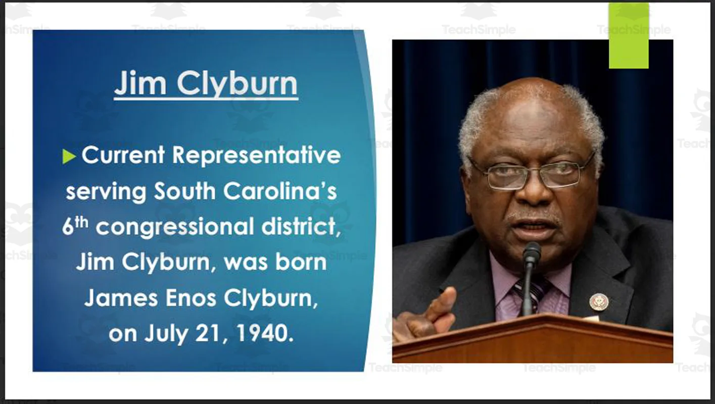 Current U.S. Representatives from South Carolina (BIO PPT Bundle) by ...