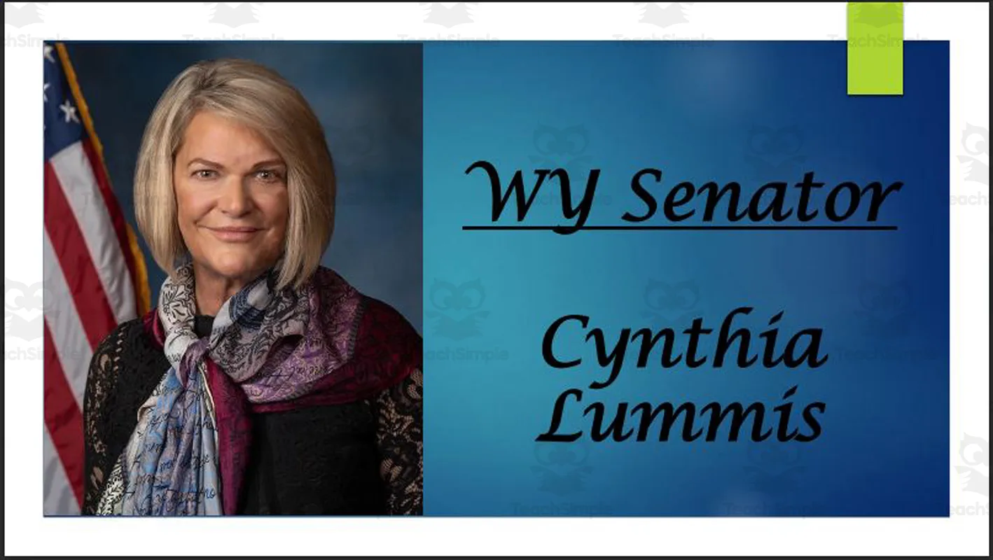 Current U.S. Senators from Wyoming (BIO PPT Bundle) by Teach Simple