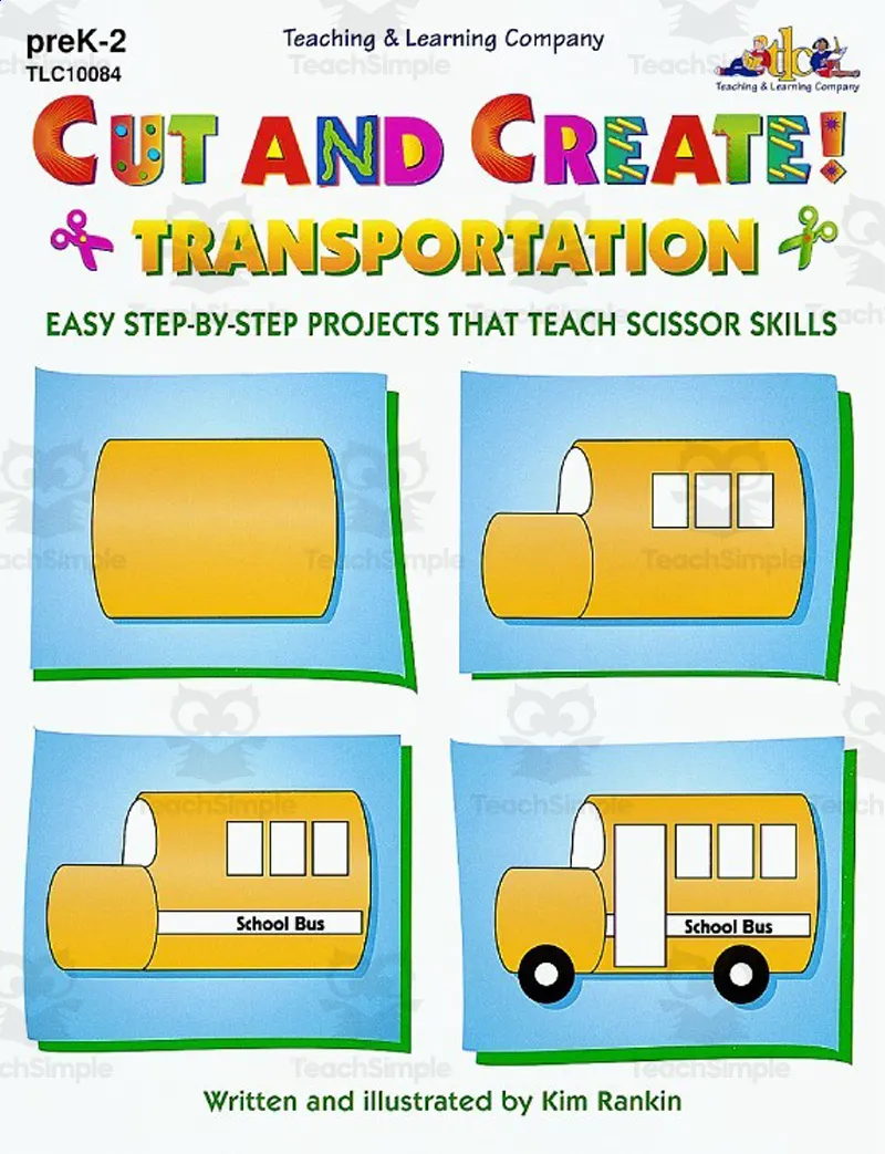 Cut and Create! Transportation by Teach Simple