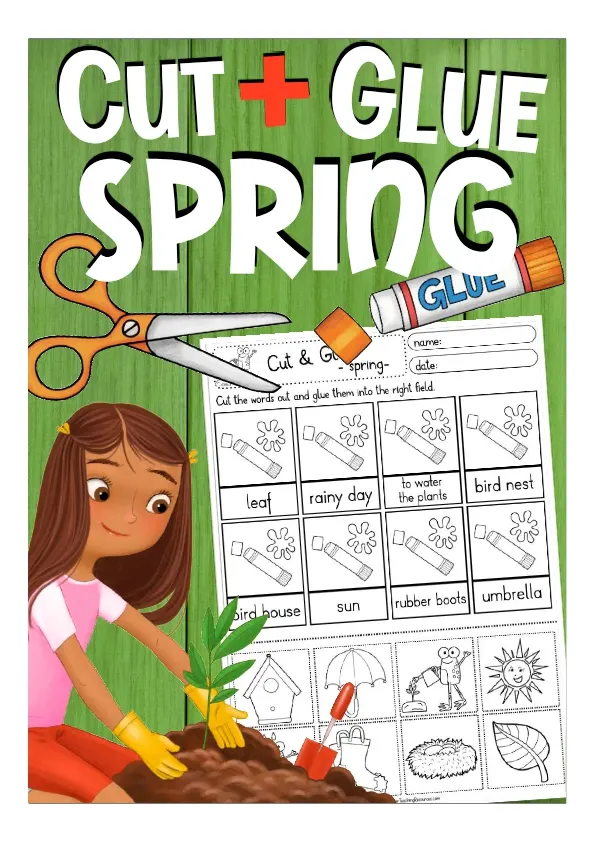Cut & Glue: Spring by Teach Simple
