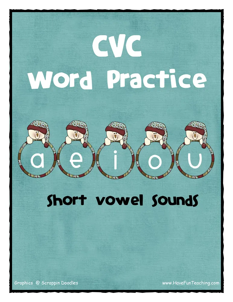 CVC Short Vowel Sounds Activity by Teach Simple