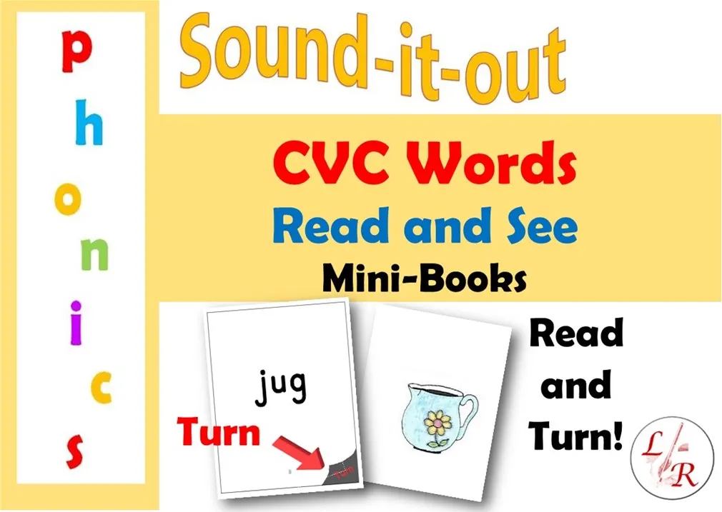 CVC Words with a Short Vowel - Mini Reading Books by Teach Simple