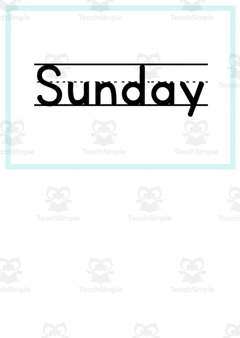 Daily Calendar Graphics by Teach Simple