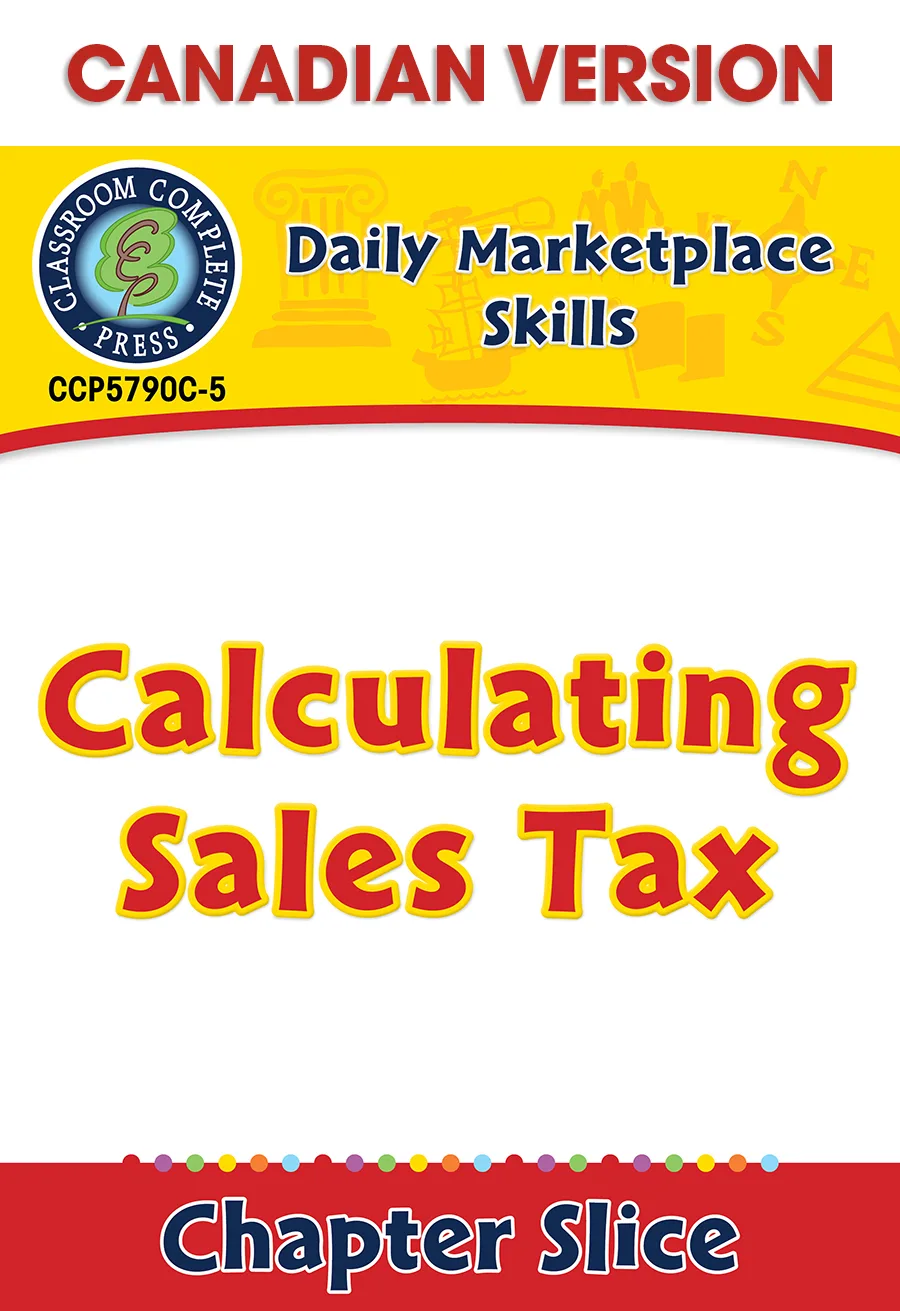 Daily Marketplace Skills: Calculating Sales Tax - Canadian Content Gr ...