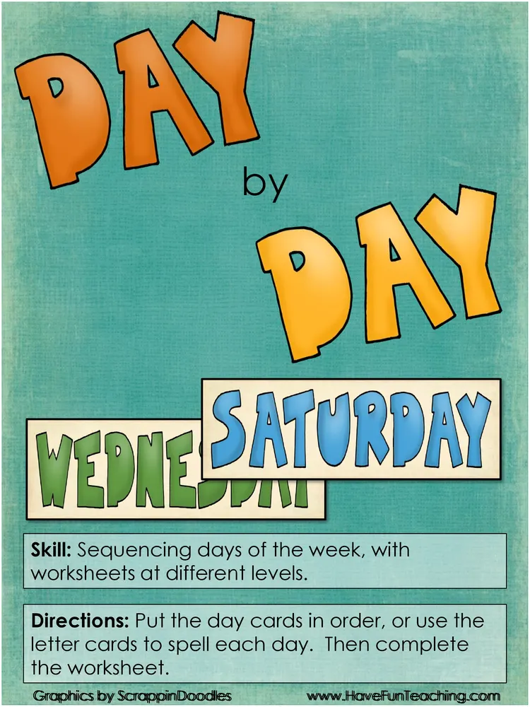Days of the Week Activity by Teach Simple