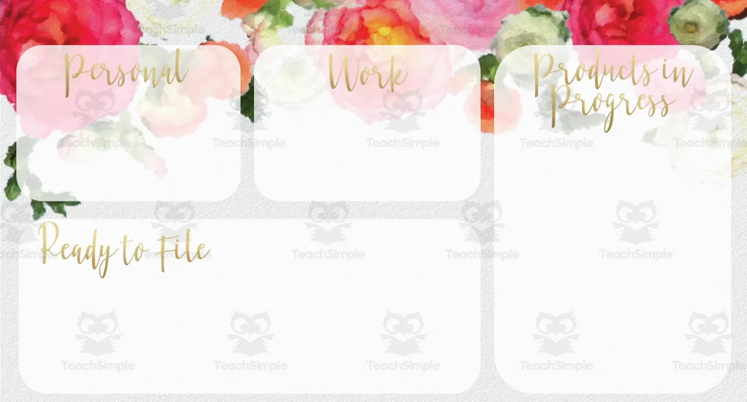 Desktop Background Organizer Freebie by Teach Simple