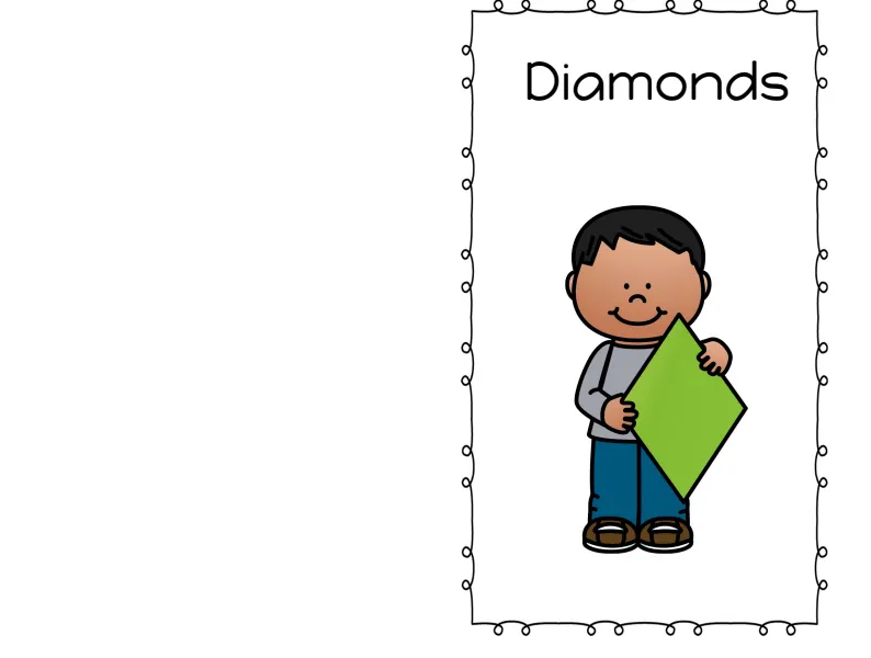Diamond Shape Packet Printable Activity Book by Teach Simple