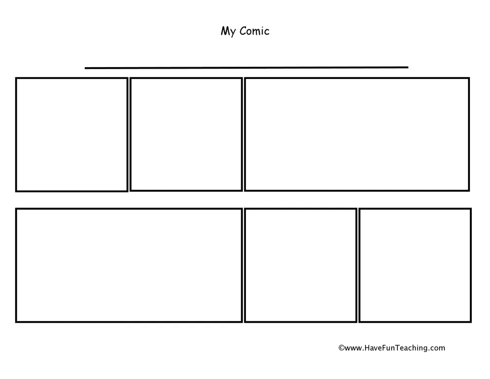 Different Shapes Comic Strip Worksheet by Teach Simple