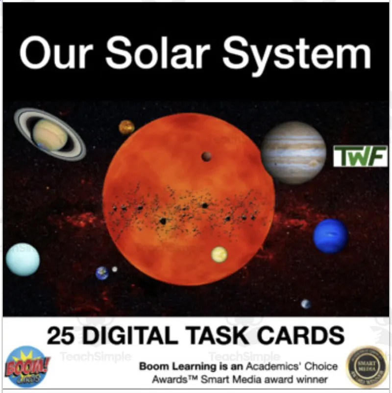 Digital Boom Card Deck: Our Solar System by Teach Simple