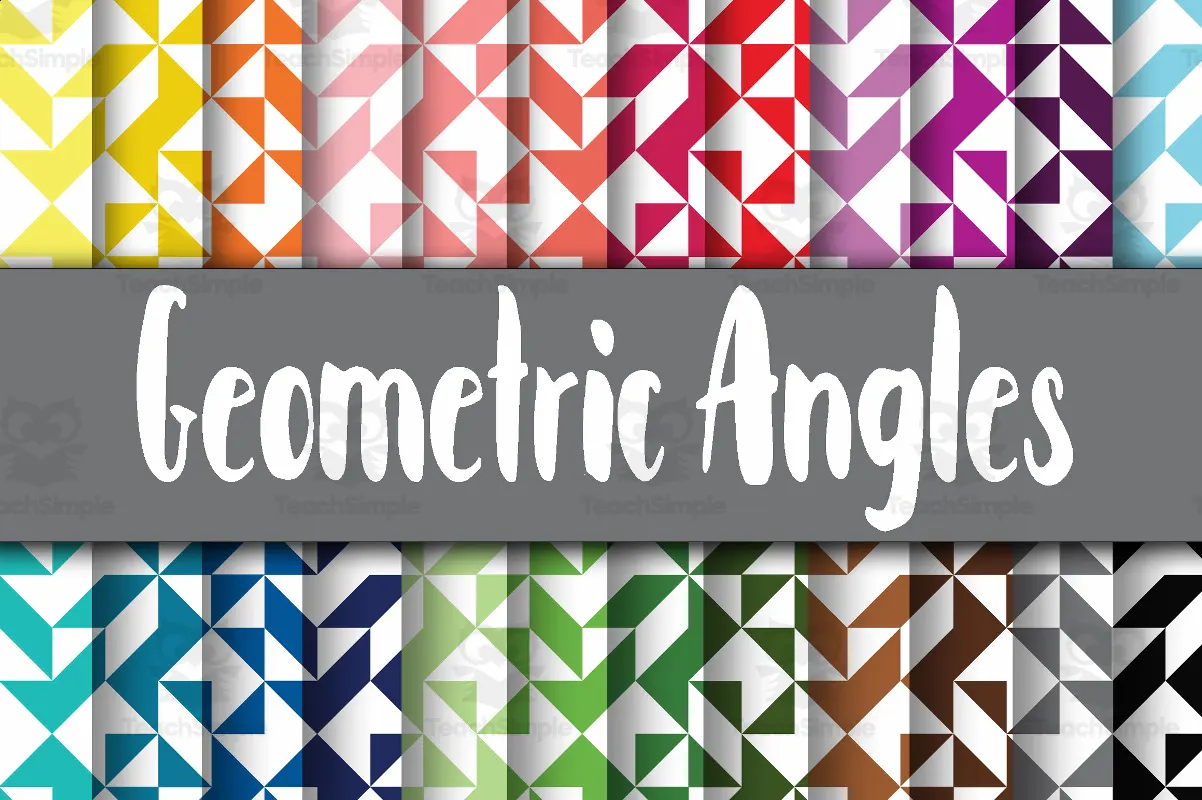 Digital Paper: Geometric Angles by Teach Simple