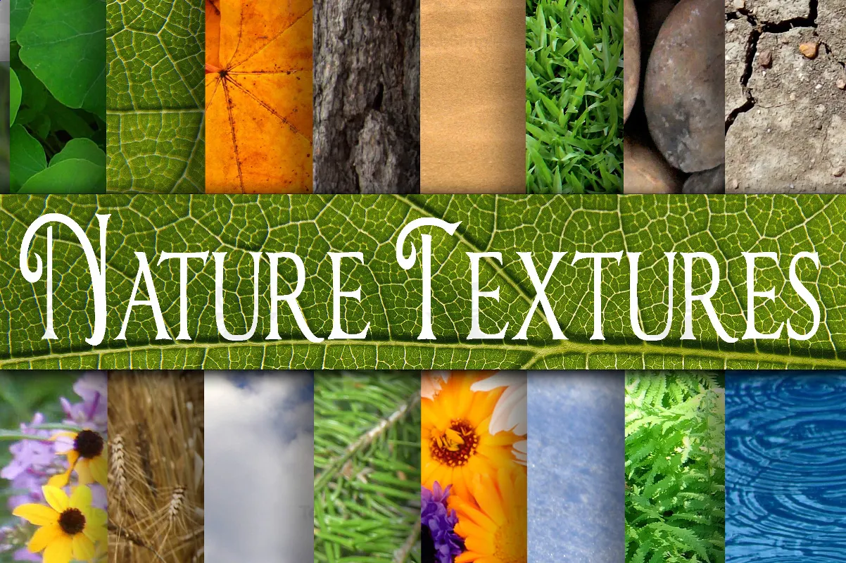 Digital Paper: Nature Textures by Teach Simple