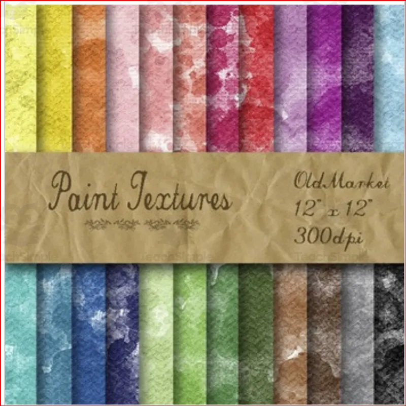 Digital Paper: Paint Textures by Teach Simple