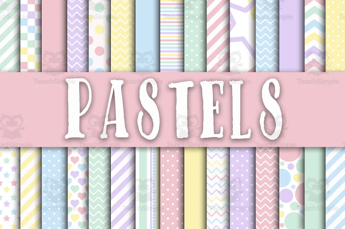 Digital Paper: Pastels by Teach Simple