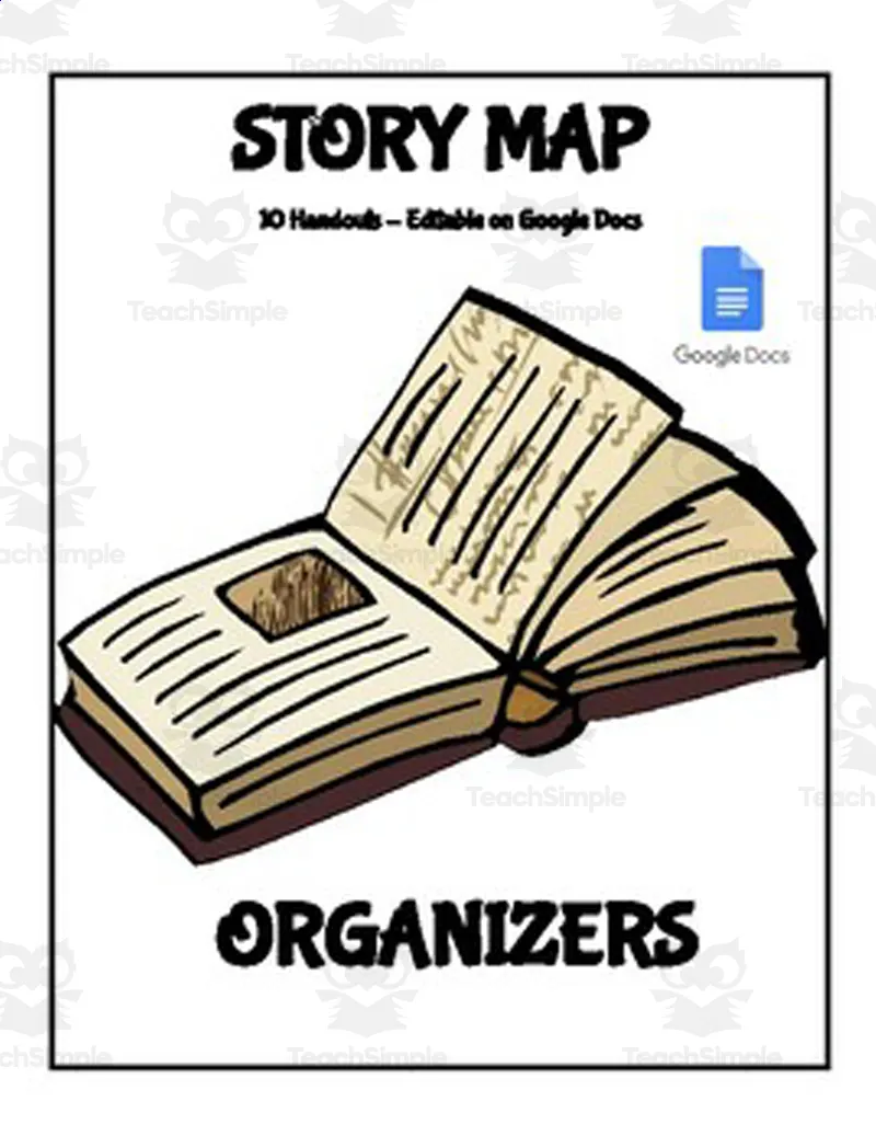 Digital Story Maps Templates (Editable on Google Docs) by Teach Simple