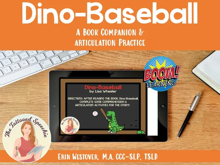 Dino-Baseball Book Companion & Articulation Practice - BOOM Cards by ...