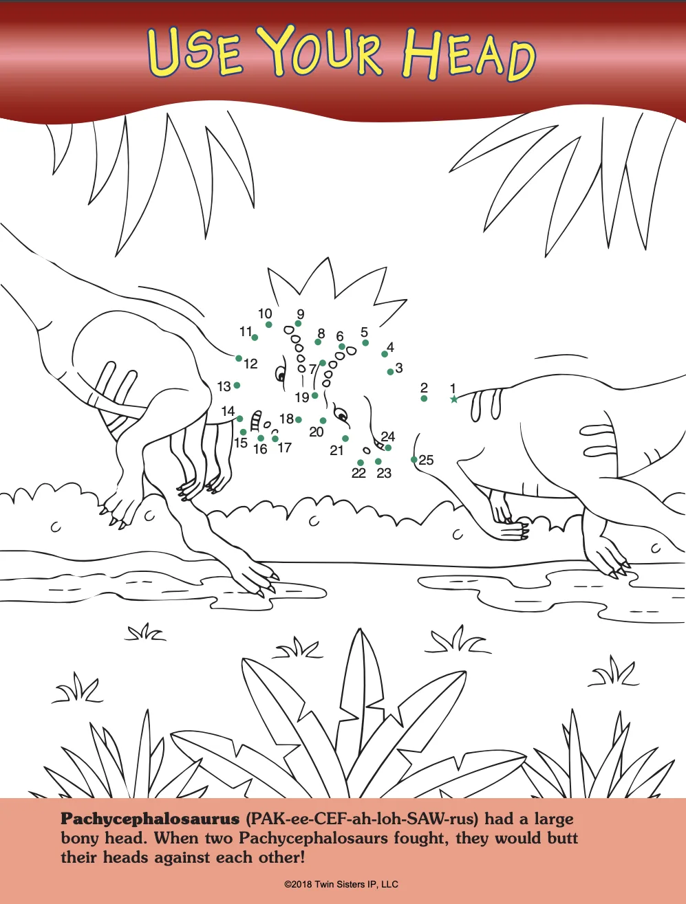 Dinosaur Dot-to-Dots: Volume 1 Activity Book by Teach Simple