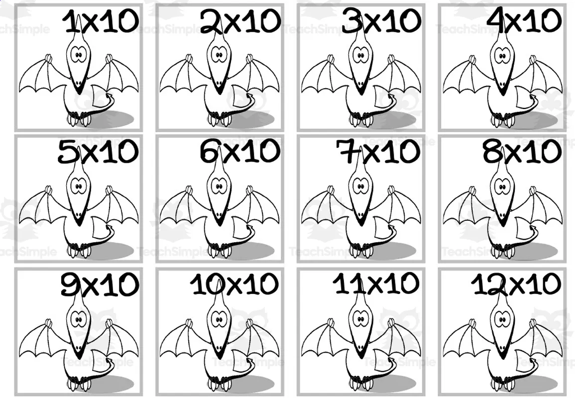 Dinosaur Multiplication Custom Craft Cards by Teach Simple