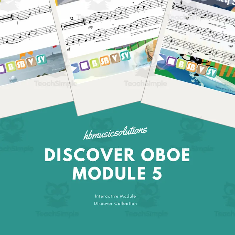 Discover Oboe 5 - Interactive Instrumental Music Activity by Teach Simple