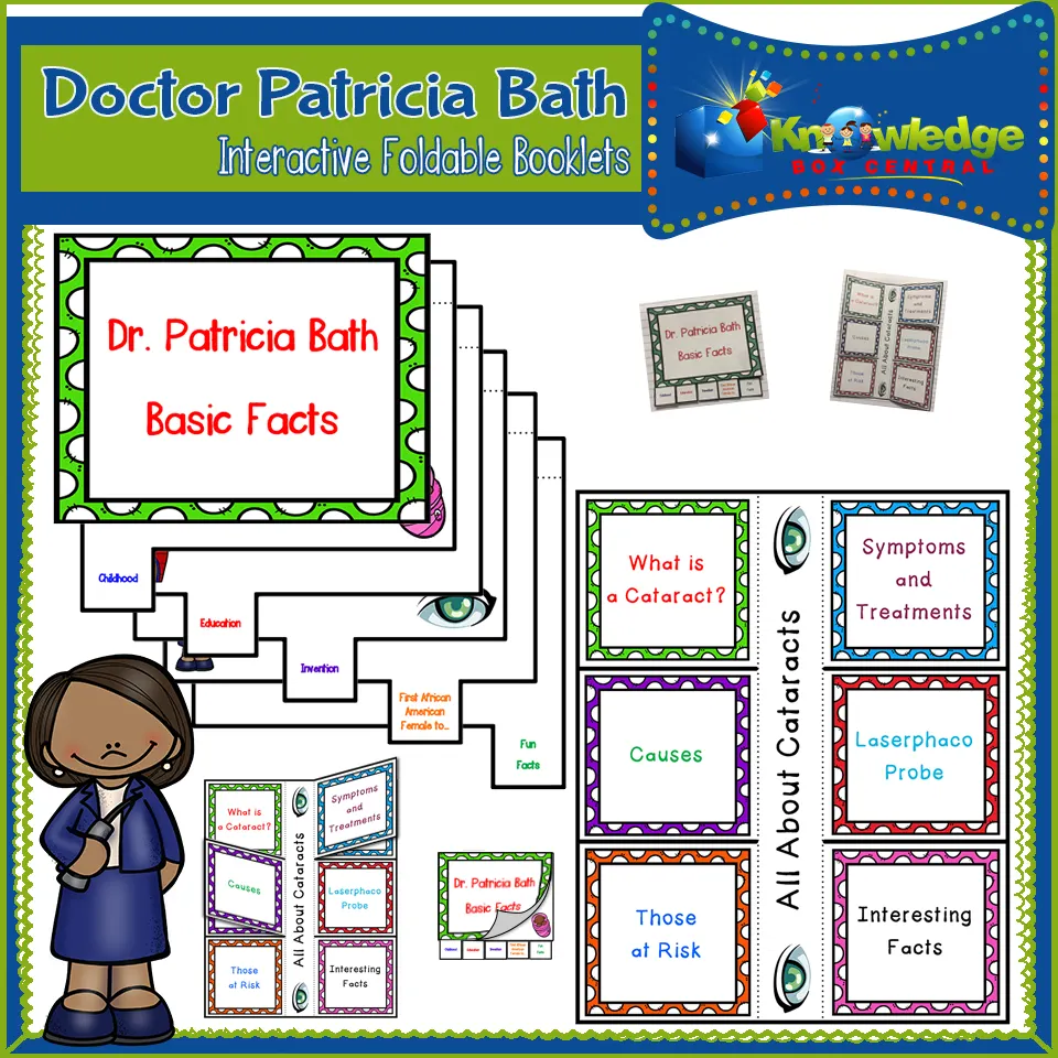 Doctor Patricia Bath Interactive Foldable Booklets – EBOOK by Teach Simple
