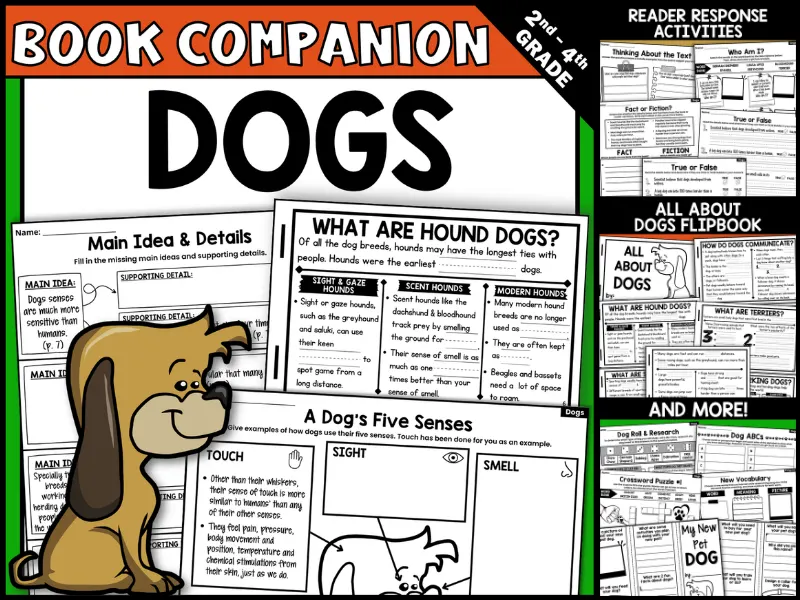 Dogs by Seymour Simon Interactive Read-Aloud Activities by Teach Simple