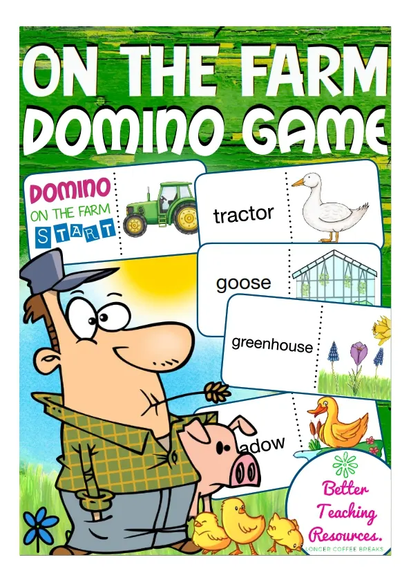 Dominoes: On The Farm by Teach Simple