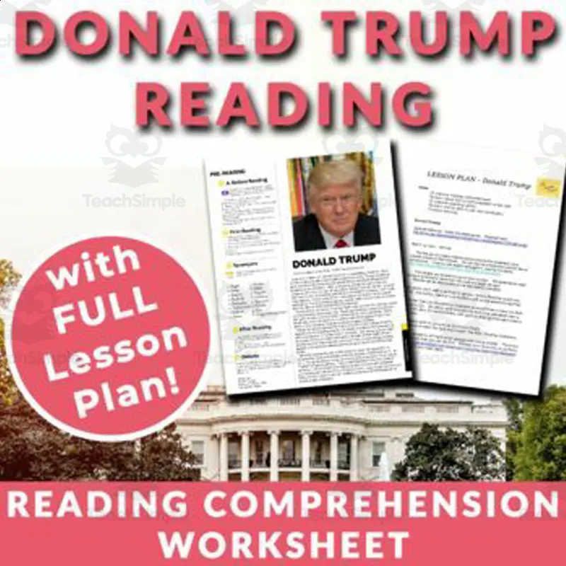 Donald Trump - ESL Reading Comprehension Worksheet, Activities and ...