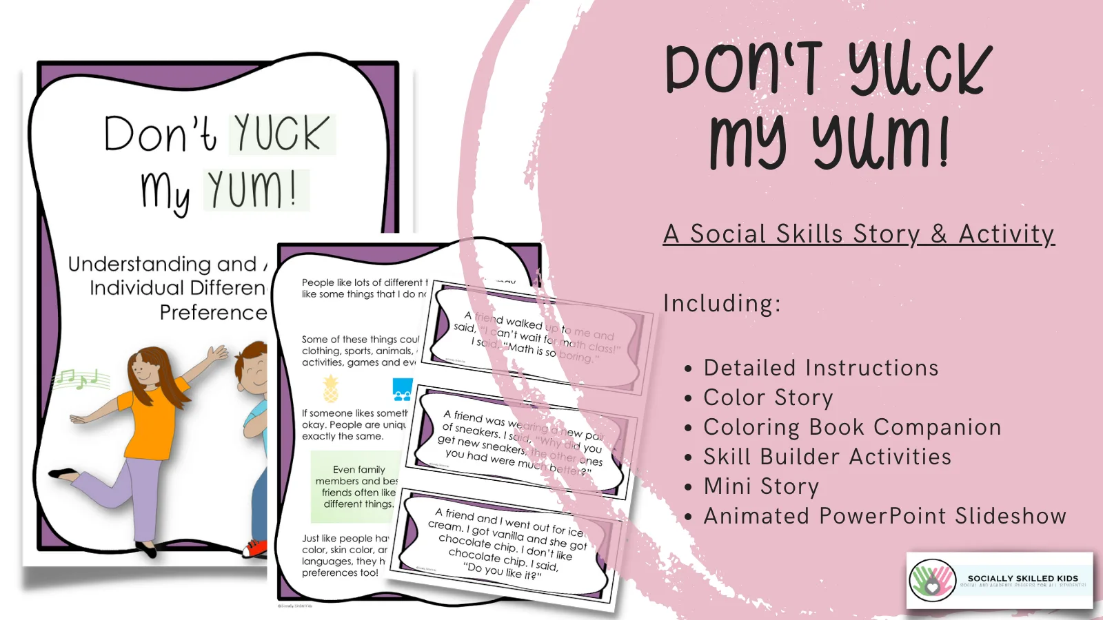 Don't Yuck My Yum! | A Social Skills Story and Activities For ...