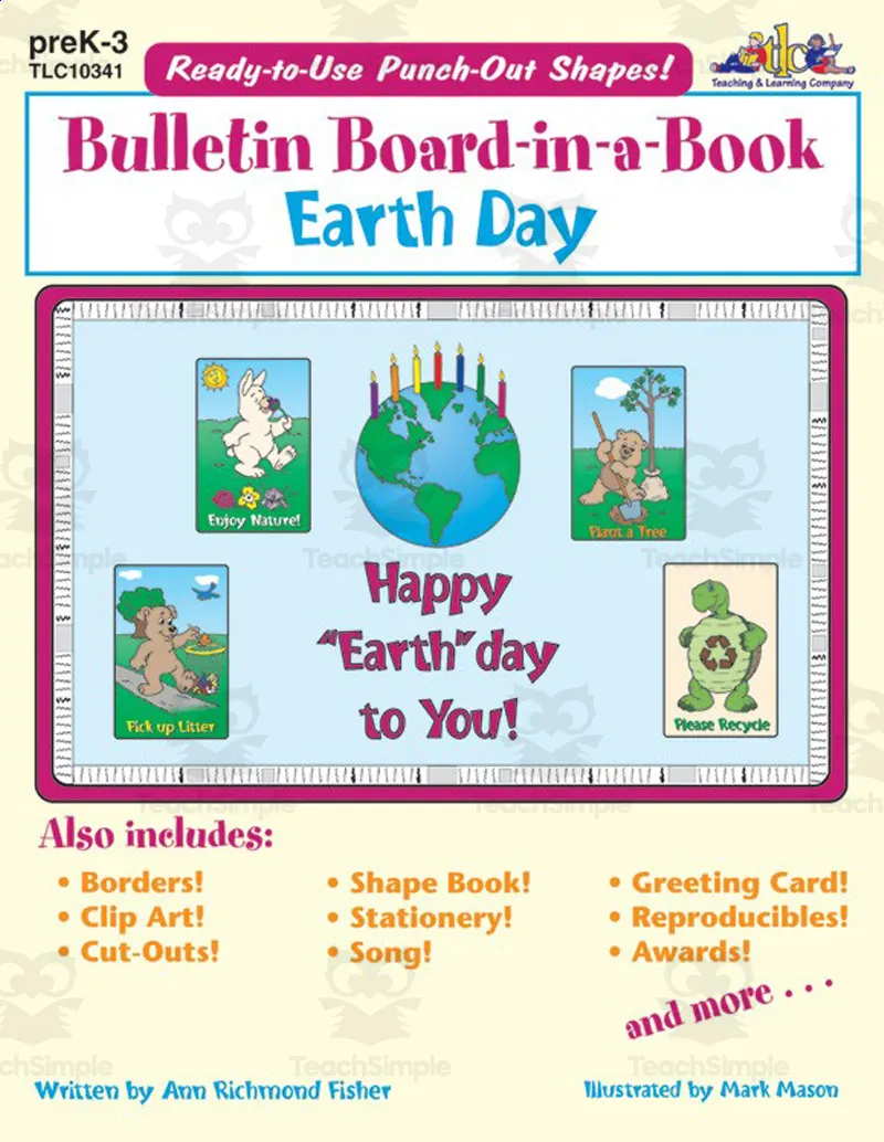 Earth Day: Bulletin Board-in-a-Book by Teach Simple