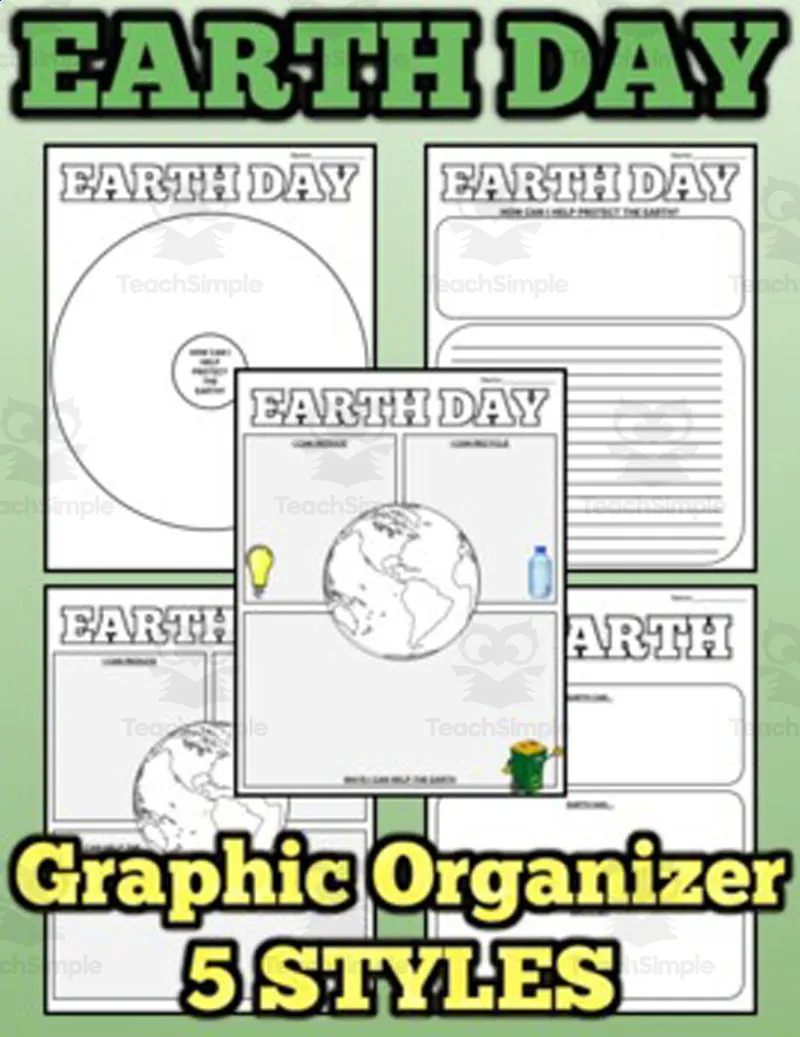 Earth Day Graphic Organizer by Teach Simple