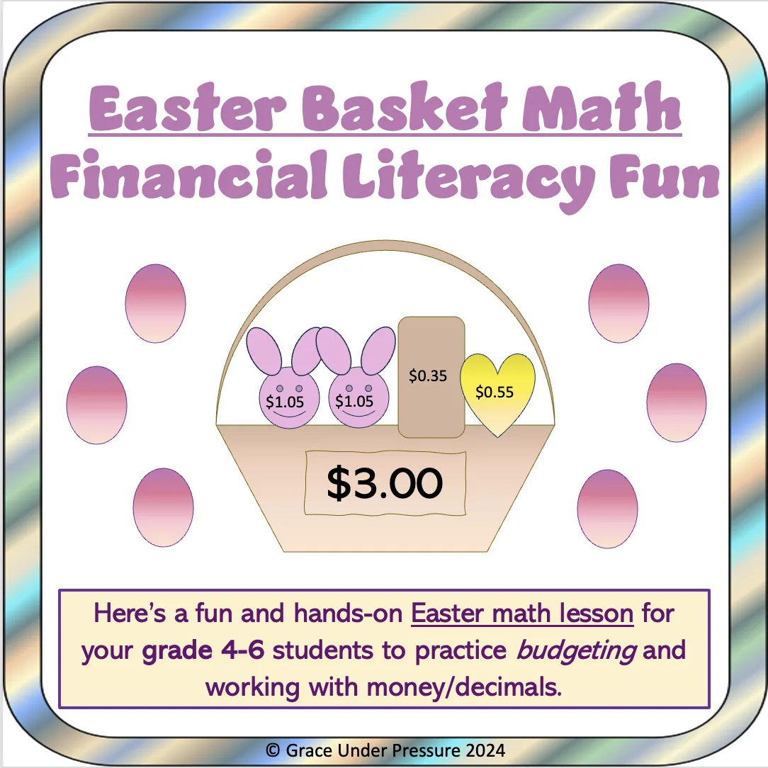 Easter Basket Math: Financial Literacy Fun for Grades 4-6 by Teach Simple