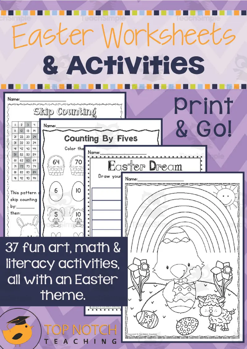 Easter Worksheets & Activities by Teach Simple