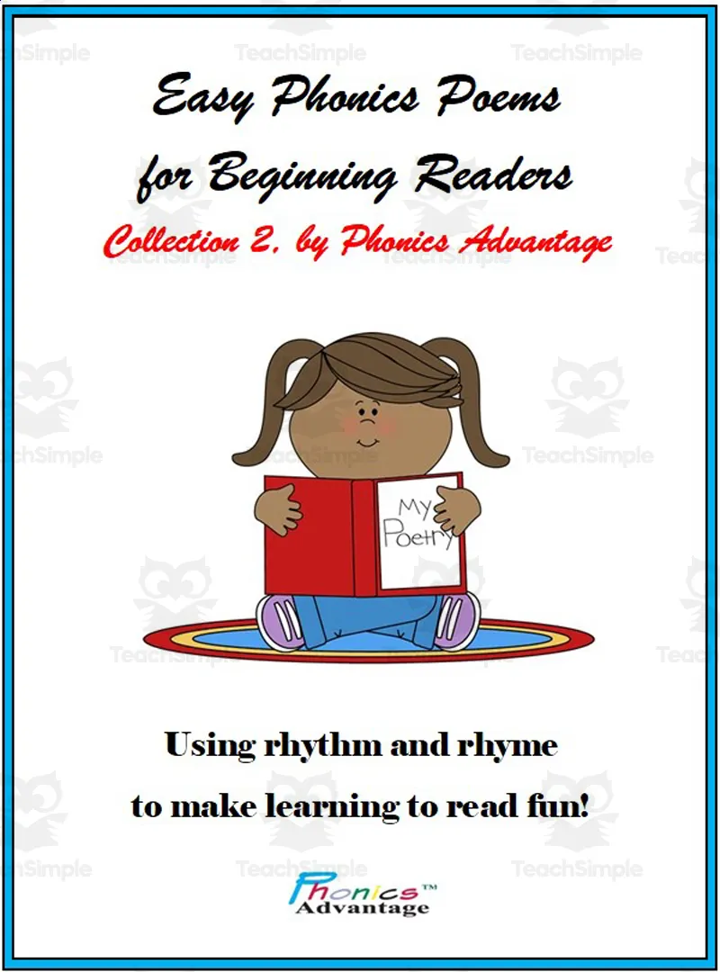 Easy Phonics Poems for Beginning Readers, Collection 2, by Phonics ...
