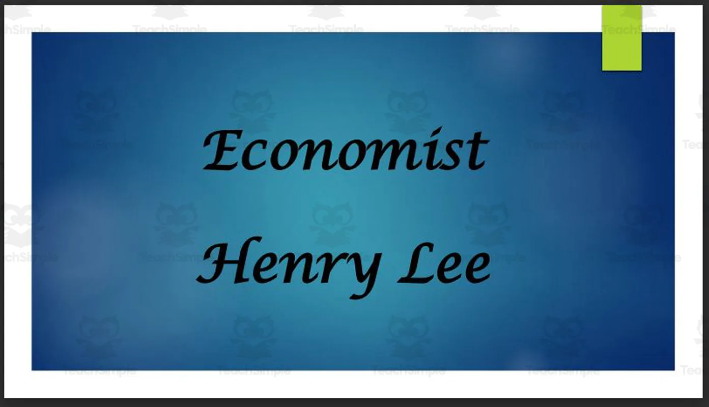 Economist Henry Lee (1832 Nullifier Party VP Nominee) BIO PPT by Teach ...