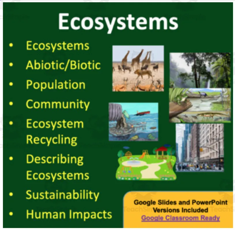 Ecosystems Lesson - Google Slides and Distance Learning Ready by Teach ...