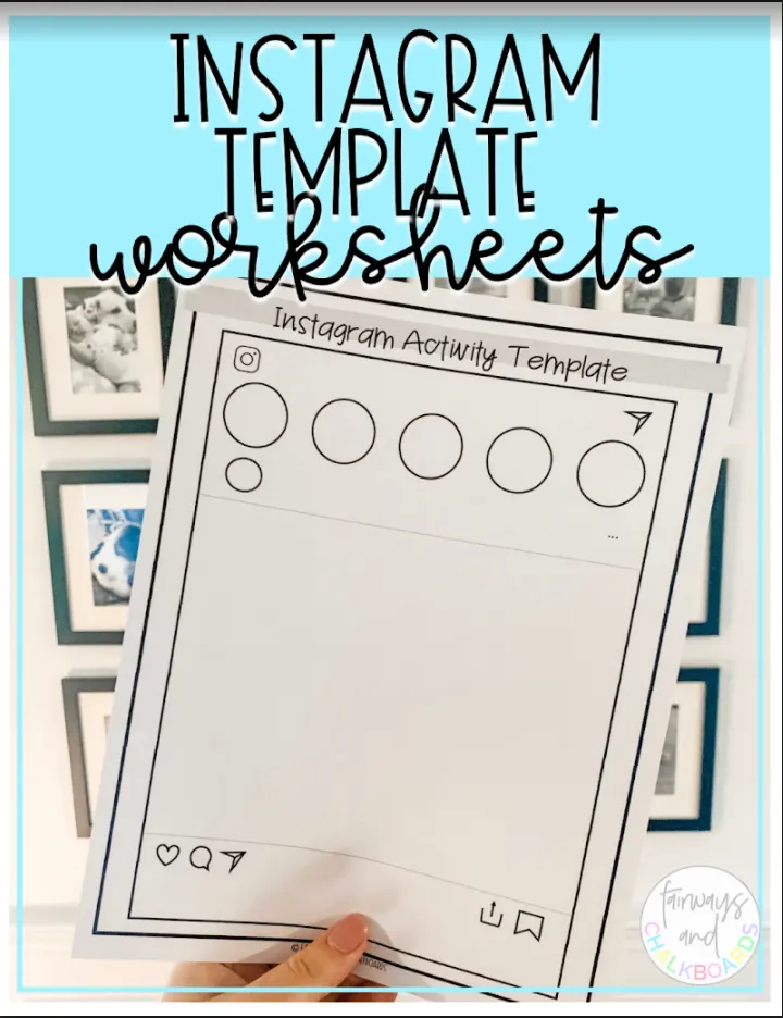 EDITABLE Instagram Activity Template by Teach Simple